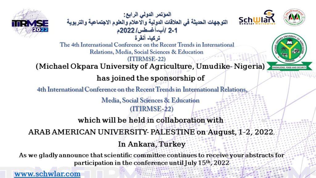 Michael Okpara University of Agriculture, Umudike- Nigeria | Schwlar ...